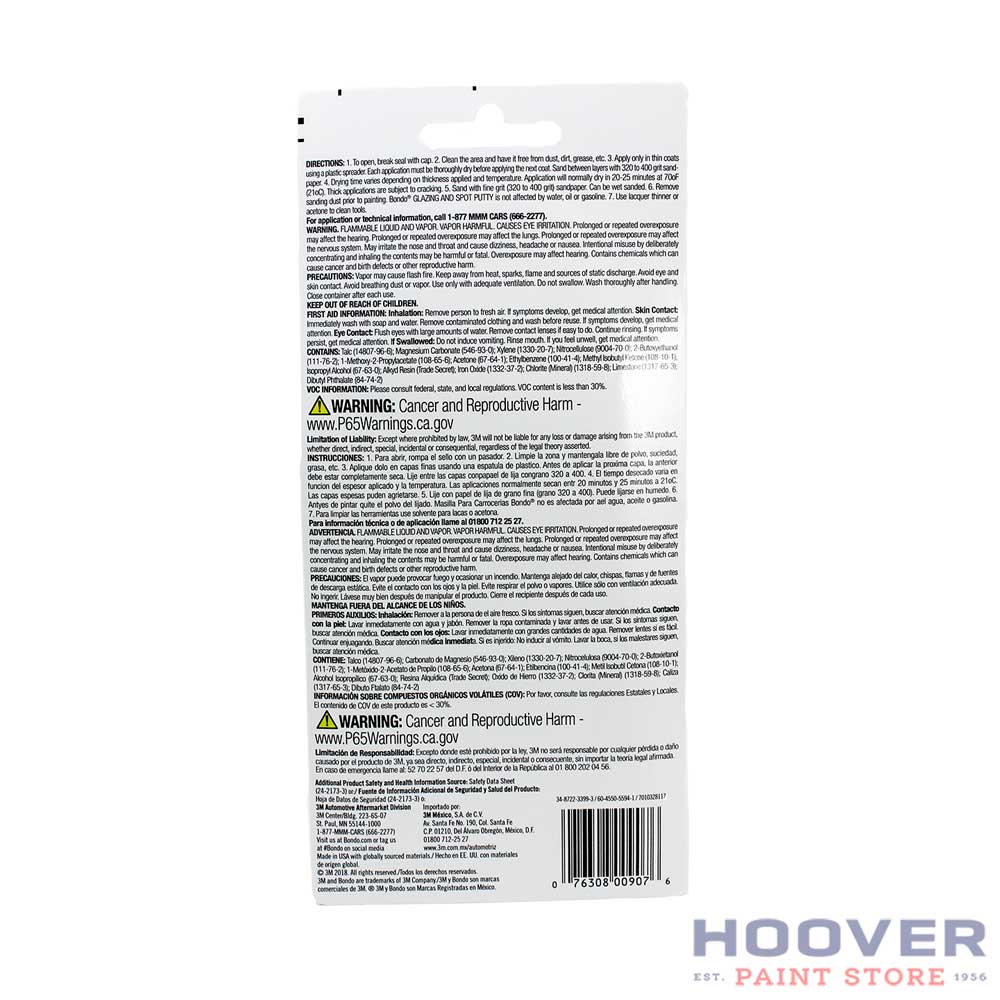 Bondo Glazing & Spot Putty – Hoover Paint