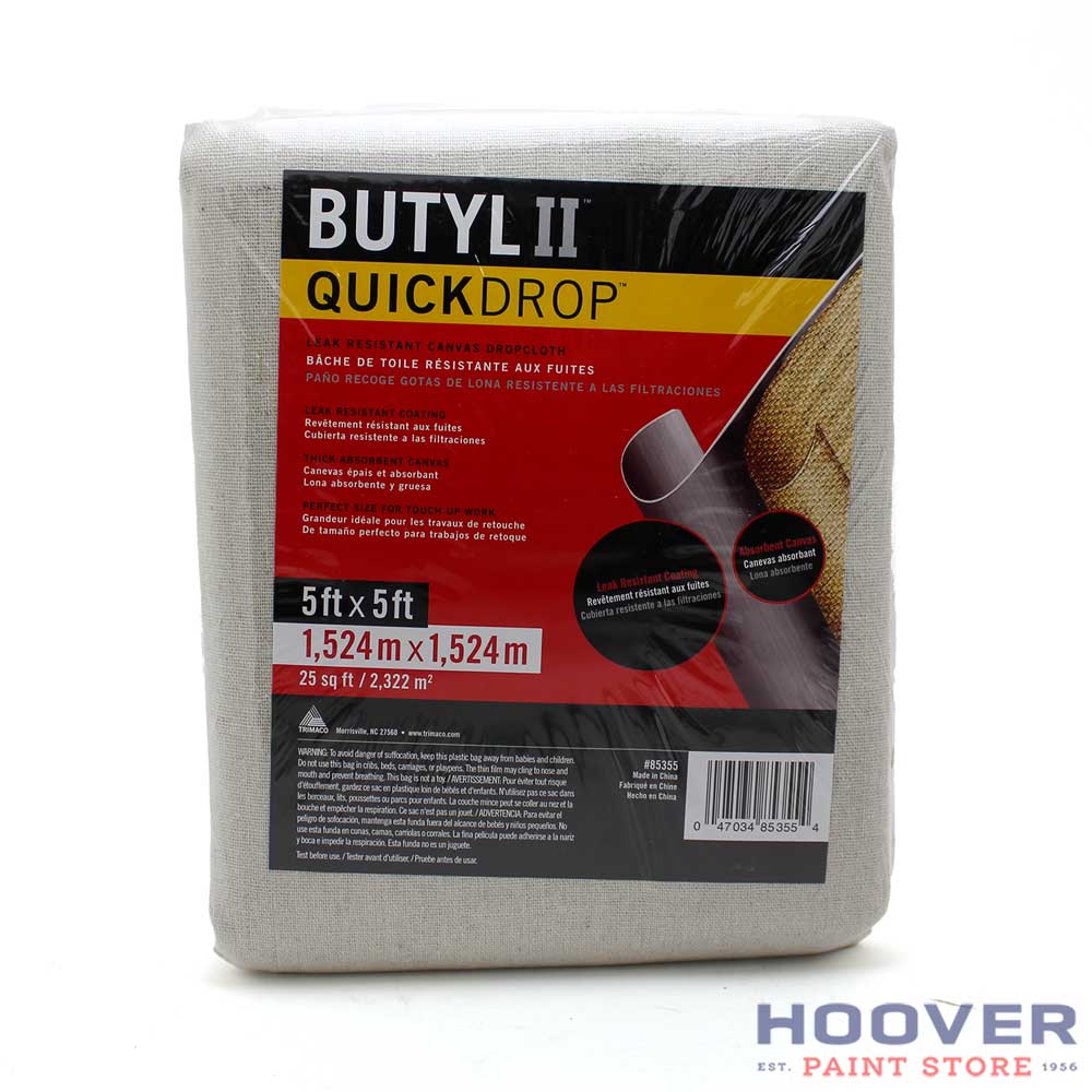 Butyl II 5x5 Drop Cloth – Hoover Paint
