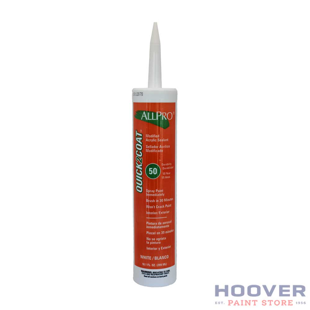Allpro Quick2Coat Caulk White – Hoover Paint